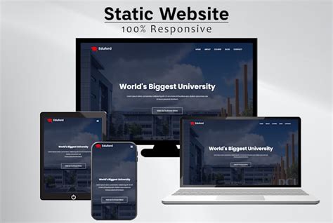 Develop Static Html Css Bootstrap Responsive Website By Aimenjavaid