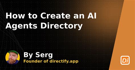 How To Create An Ai Agents Directory