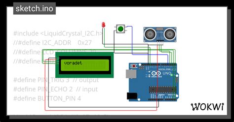 Liquidcrystal Untrasonic Wokwi Esp32 Stm32 Arduino Simulator