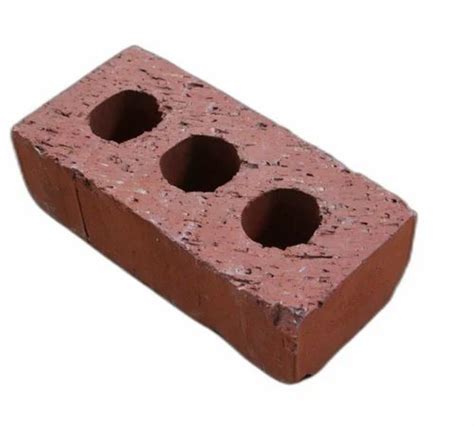3 Hole Clay Brick 9x3x2inch Rs 12 Jay Amarnath Bricks Id 26326585512