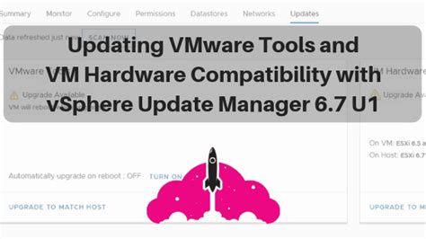 Update Vmware Tools And Vm Compatibility