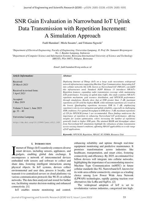 Pdf Snr Gain Evaluation In Narrowband Iot Uplink Data Transmission