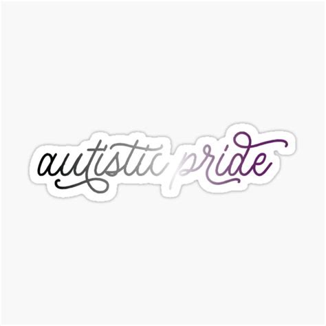 Autistic Pride Gradient Asexual Sticker By Littlezilla Redbubble