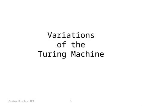 Ppt Variants Of Turing Machine Dokumentips