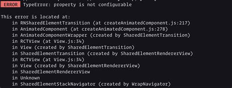 Property Is Not Configurable Issue 95 IjzerenHein React Native Shared Element GitHub