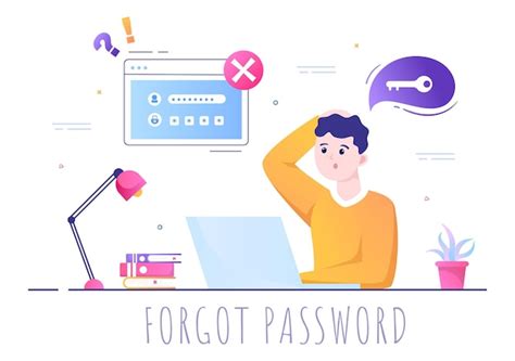 Premium Vector Forgot Password And Account Login For Web Page
