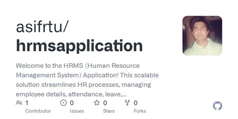 Github Asifrtuhrmsapplication Welcome To The Hrms Human Resource