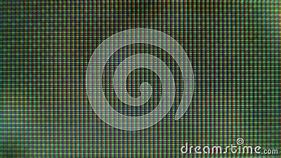 Close Up Of The Monitor S Pixels RGB Pixels On The TV Stock Video
