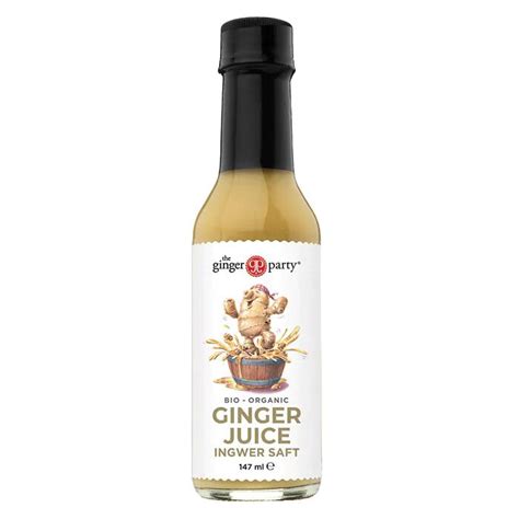 The Ginger Party Organic Ginger Juice 147ml Plantx Uk