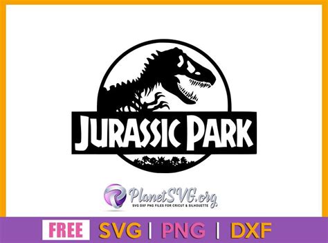 ⭐ Free Jurassic Park Logo Svg Dxf Png Cricut Silhouette