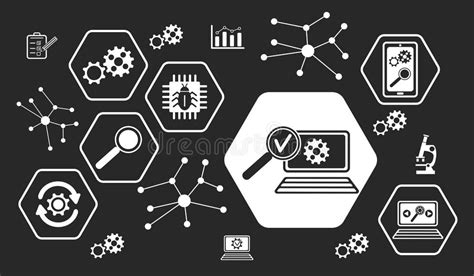 Concept Of Software Testing Stock Illustration Illustration Of Code