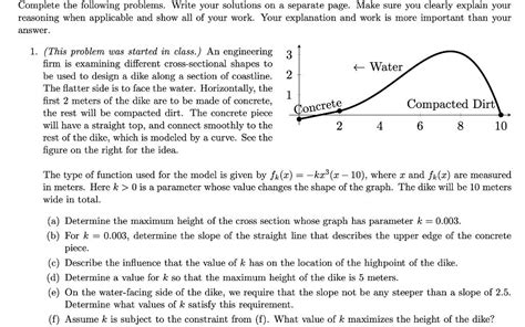 Complete The Following Problems Write Your Solutions Chegg