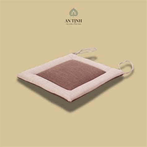 Nệm Ngồi Thiền Vải Lanh Trơn Hình Vuông An Tịnh