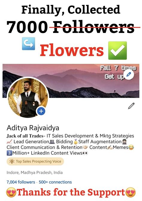 Aditya Rajvaidya On Linkedin 7kfollowers Linkedin Newmonth August Newstart Support