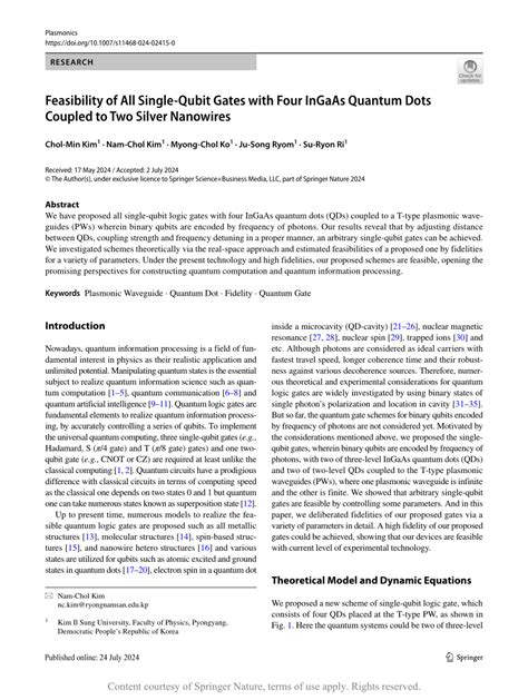 Feasibility Of All Single Qubit Gates With Four Ingaas Quantum Dots Coupled To Two Silver