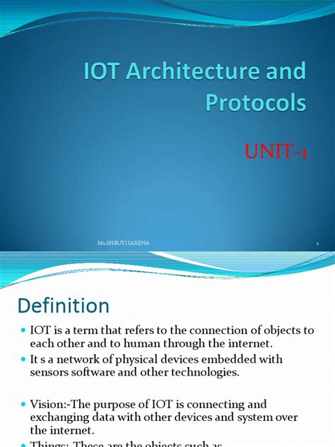 iot architecture and protocols unit 1 pdf internet of things osi model