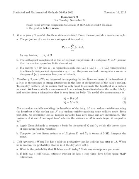 Statistical And Mathematical Methods Homework 9