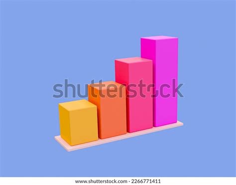 3d Minimal Bar Chart Data Analysis Stock Illustration 2266771411 Shutterstock