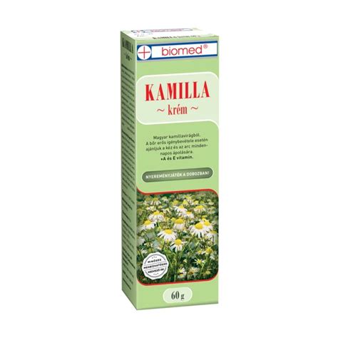 Biomed Kamilla Krém 60 G Bőrbetegségre Bőrproblémákra Termékek