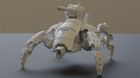 Free Stl File Knightly Scuttle Artillery Droid 🧨・3d Print Design To Download・cults