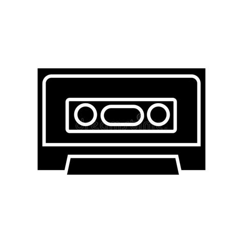 Audio Cassette Icon Vector Cassette Illustration Sign Vhs Symbol Or