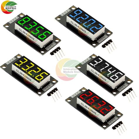 Módulo De Pantalla Led Tm1637 7 Segmentos 4 Dígitos 036 Pulgadas