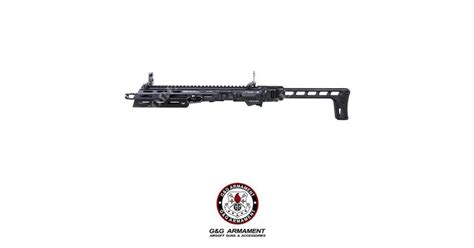 Kit De Conversion De Carabine Smc9 Black Gandg G06068 Pistolets à Gaz à Blowback Pour Softair