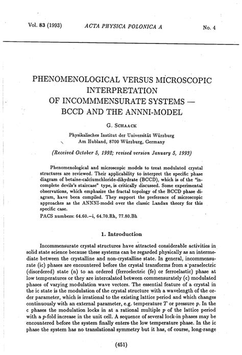 Pdf Phenomenological Versus Microscopic Interpretation Of
