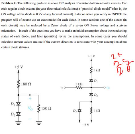 Solved Problem 2 The Following Problem Is About DC Analysis Chegg Com