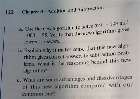 solved 12 the standard subtraction algorithm described in
