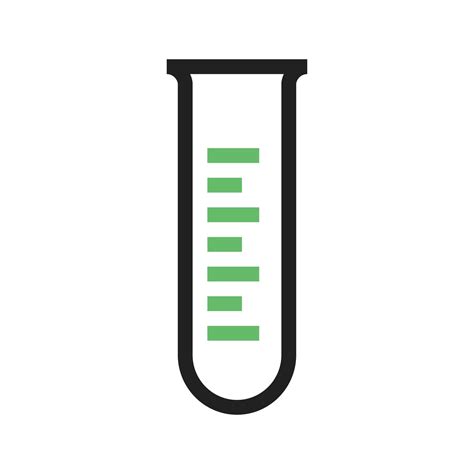 Test Tube Line Green And Black Icon 9698783 Vector Art At Vecteezy