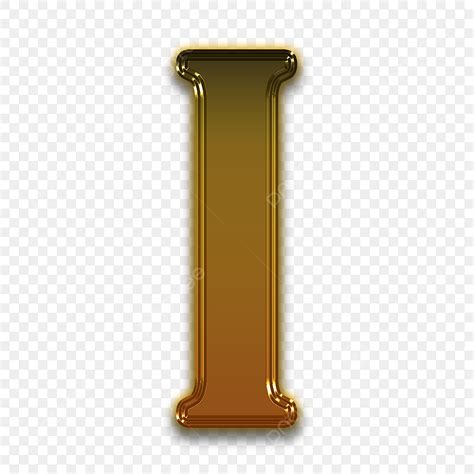 Letter I Png Image Letter I Gold Effect Graphics Png Text Effect