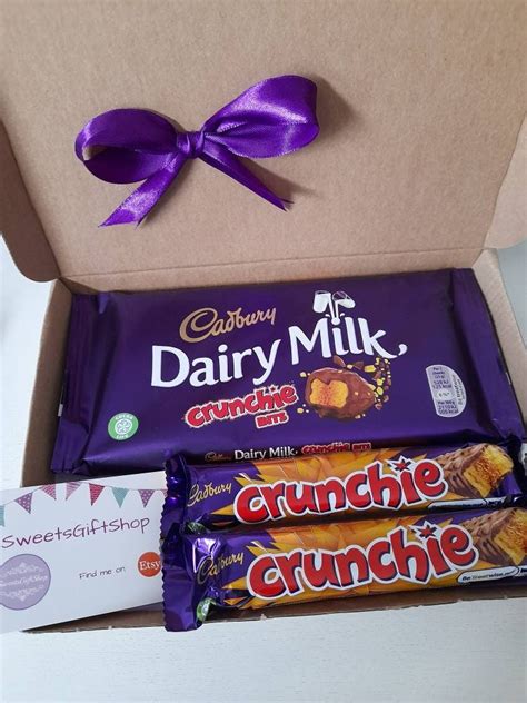 Cadbury Dairy Milk Crunchie Bits Bars T Box Hamper Etsy