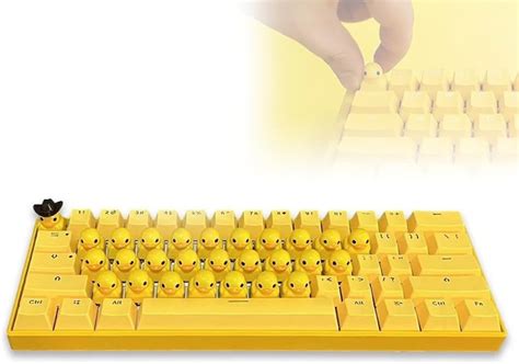 Orxiery Custom Duck Keyboard Keycaps That Quack With Light Yellow Keycaps Set