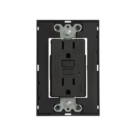 Interruptor Gfci Con Autotest Chasis Y Placa Grafito Simon 2501425 038