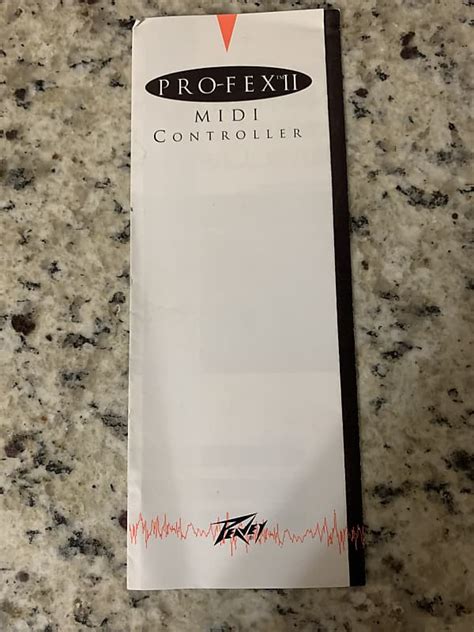 Peavey Pro Fex Ii Midi Controller Brochure 1992 Reverb