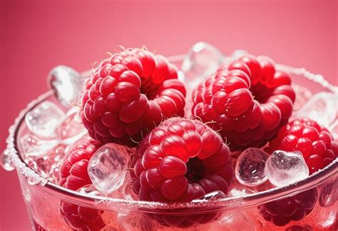 Raspberry In Water Splash Premium Ai Generated Image