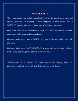 Computer Science With Python Project For Class Cbse Docx Databases Computer Software