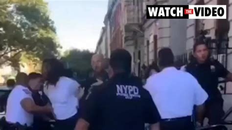 Video Shows Nypd Police Officer Punching Woman Hard In The Face During