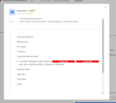 Automate Email Message Splitting Out Fields With Multiple Links Over