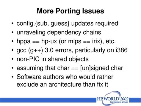 ppt issues encountered porting debian gnu linux to parisc and ia 64