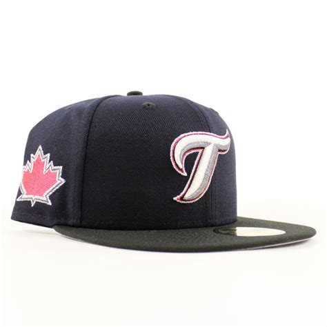 Toronto Blue Jays Maple Leaf Patch New Era 59fifty Fitted Hat Navy Bl Ecapcity