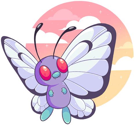 Butterfree Pokemon Pollinator Kanto Region Flying Type Psychic