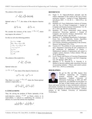 Method Of Solving Multi Objective Optimization PDF