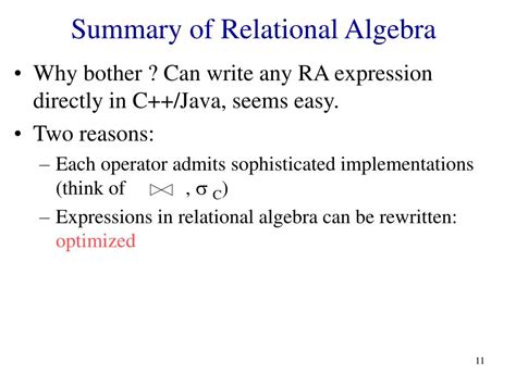 ppt relational algebra end sql queries powerpoint presentation