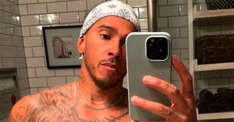 Lewis Hamilton Shows Off Bulked Up Body And Six Pack As He Prepares For