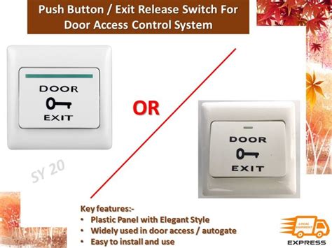 Exit Release Push Button Switch For Door Access Control Autogate