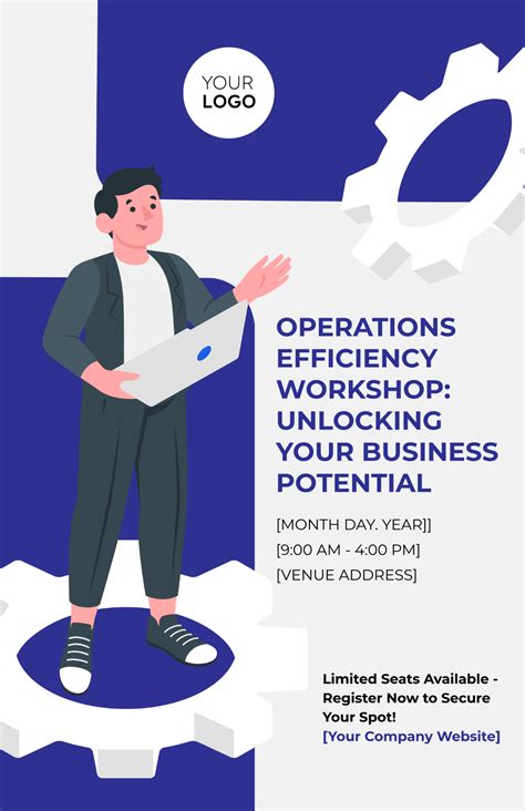 Free Operations Efficiency Workshop Poster Template To Edit Online