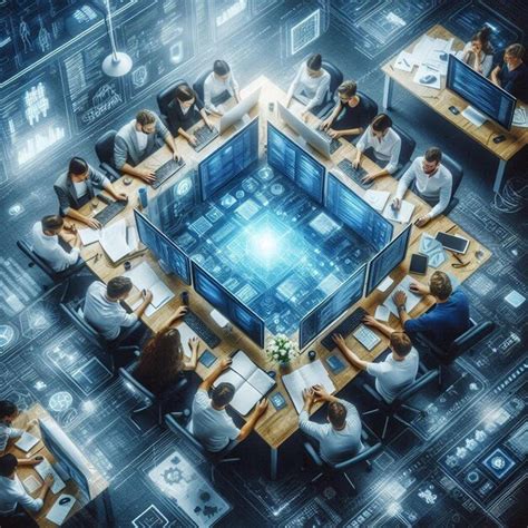 Software Development Workspace Premium Ai Generated Image
