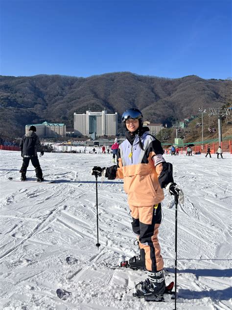 홍천 비발디파크 스키장 스키강습 렌탈샵 초보 후기 네이버 블로그